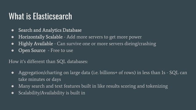 Visualizing large datasets with elasticsearch and kibana | PPTX