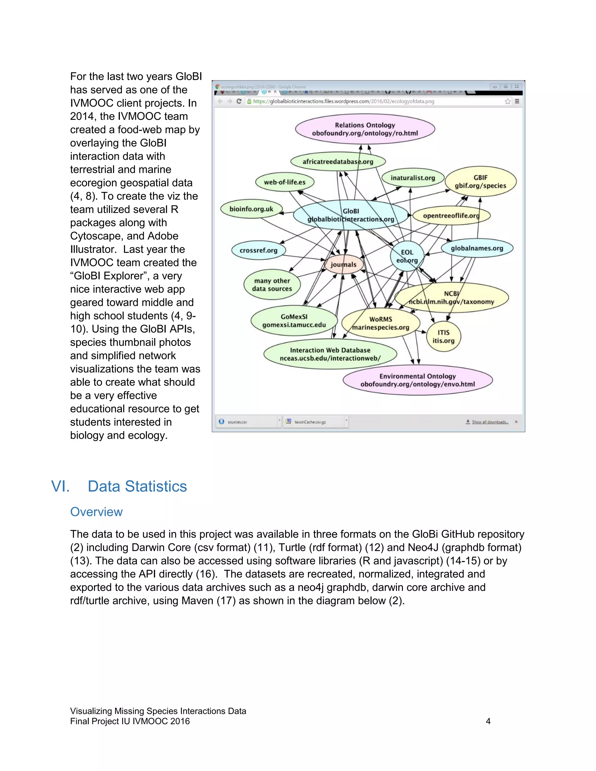 IU Data Visualization Class Final Project: Visualizing Missing Species Interactions | PDF