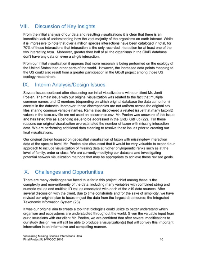 Iu Data Visualization Class Final Project Visualizing Missing Species Interactions Pdf