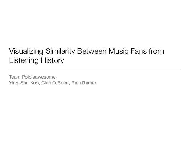 Visualizing Similarity Between Music Fans from Listening History