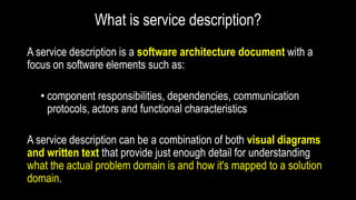 Visualizing Software Architecture Effectively in Service Description ...