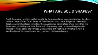 Visualizing solid shapes | PPTX | 3-D Graphics | Computer Software and Applications