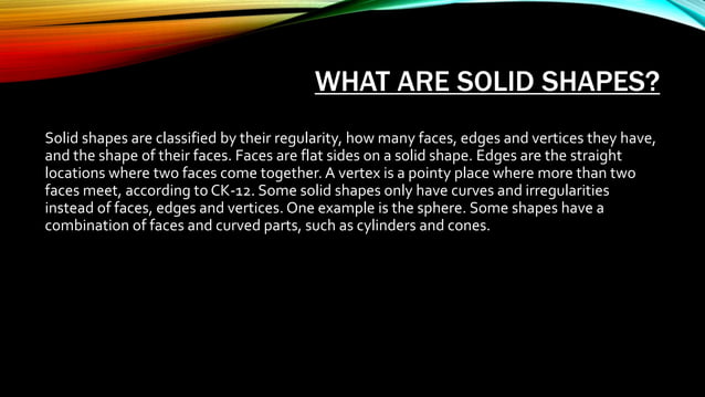 Visualizing solid shapes | PPT