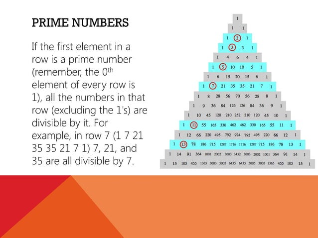 Visualizing the pascal’s triangle | PPT Visualizing the pascal’s triangle | PPT