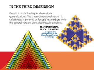 Visualizing the pascal’s triangle | PPTX