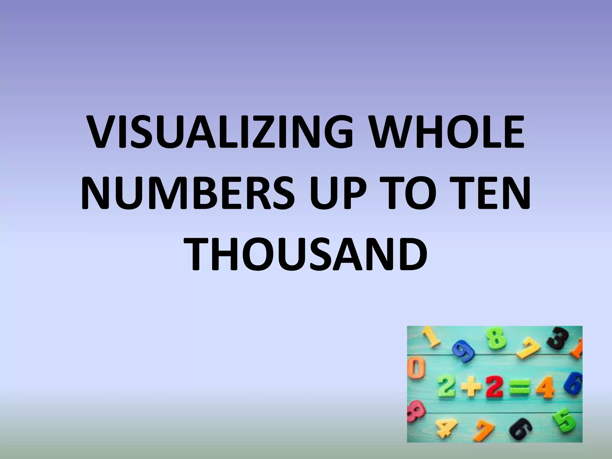 Visualizing whole numbers up to ten thousand | PPTX