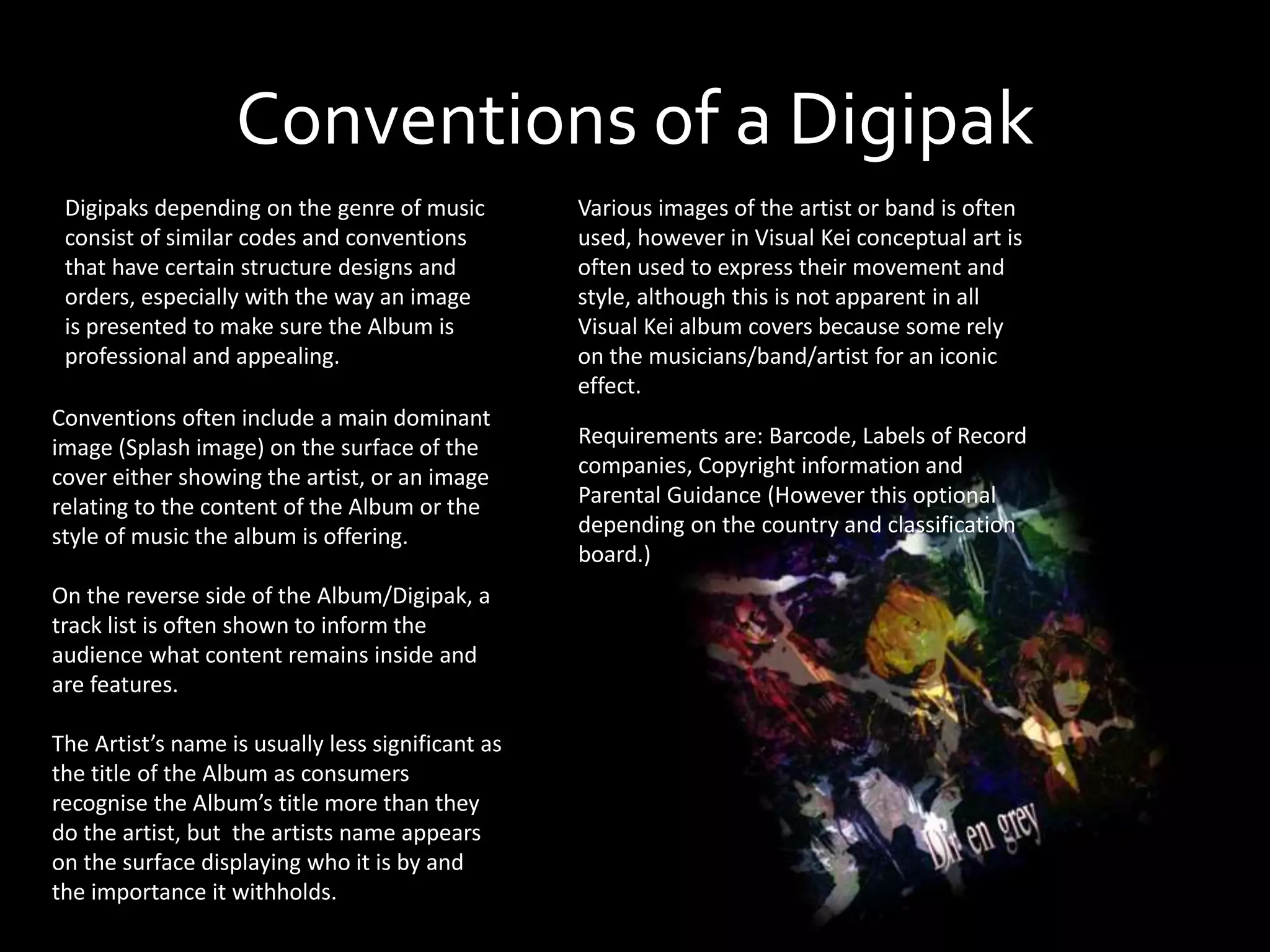 Digipak Research (Visual Kei) | PPTX