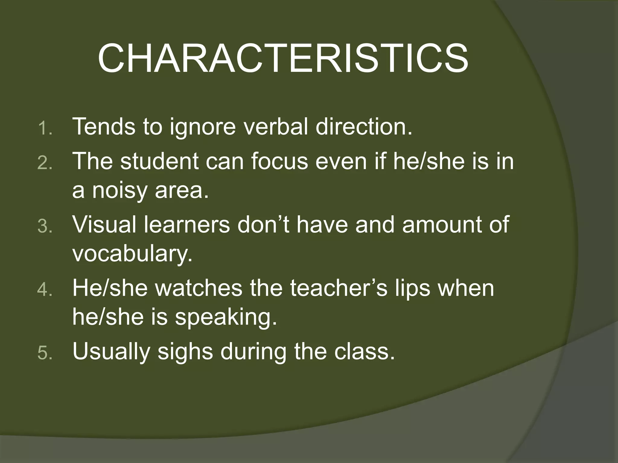 Learning Styles: Visual Learner | PPT