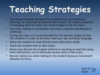 Visual Learner Strategies