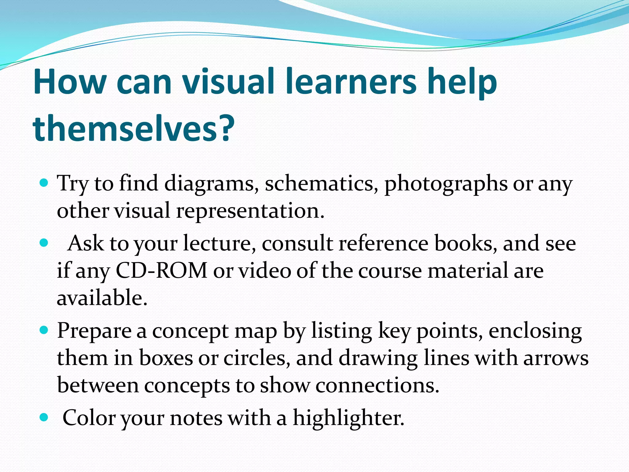 Visual learners | PPTX