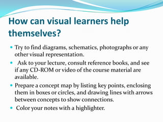 Visual learners | PPTX
