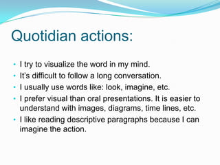 Visual learners | PPTX