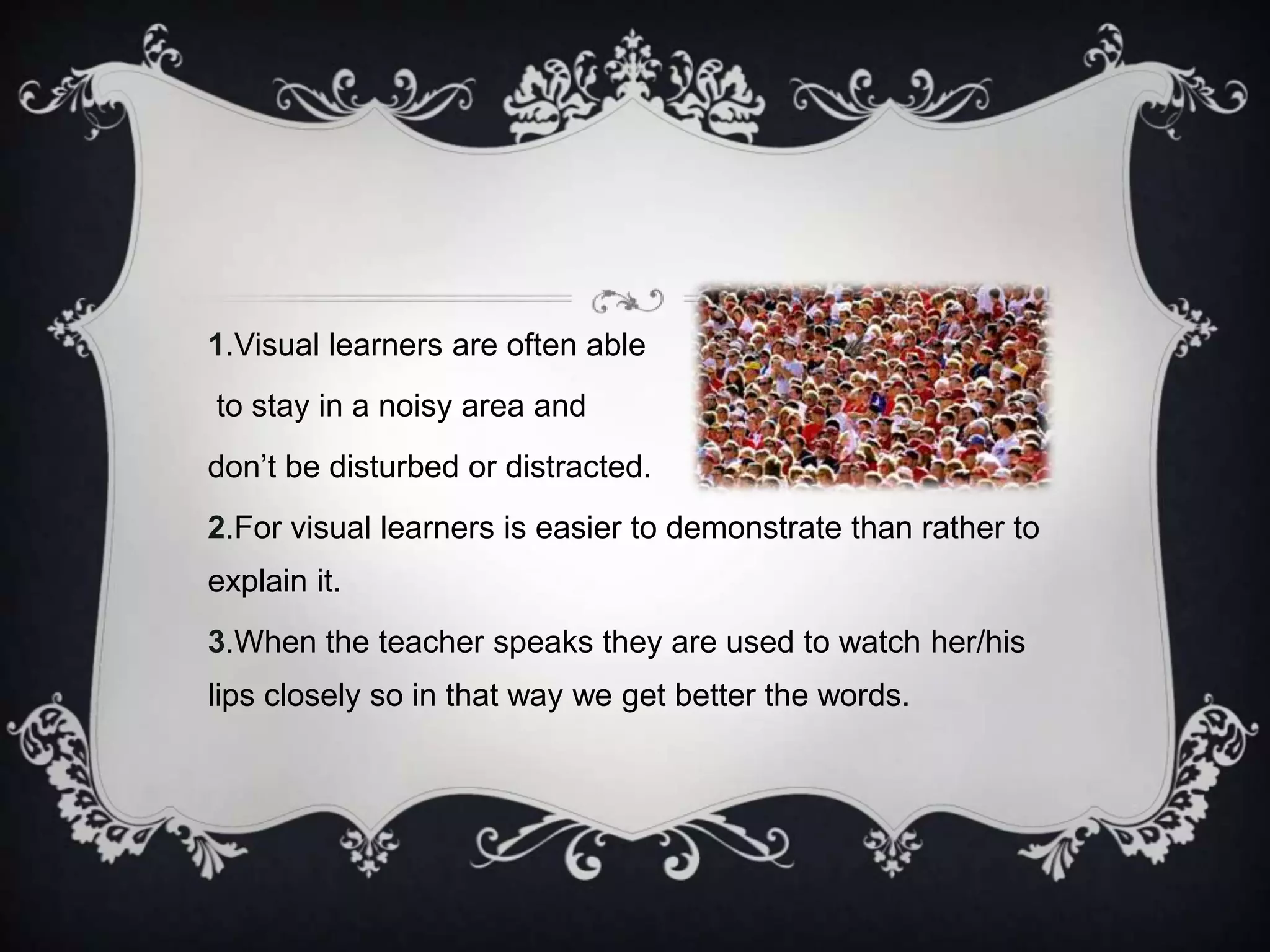 types of learners:visual | PPTX