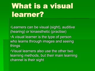 Visual learning | PDF
