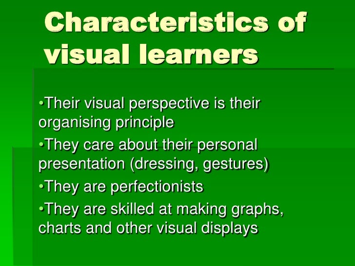Visual learning