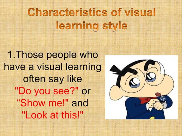 Visual learning style | PPTX