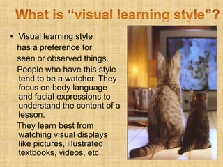 Visual learning style | PPTX