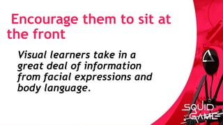 The Visual Learning Style.pptx (learners in a Classroom) | PPTX