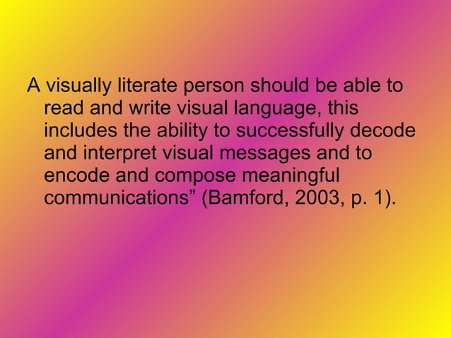 Visual Literacy | PPT