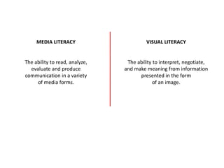 Visual literacy | PPTX