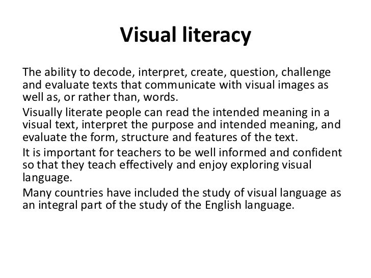 Visual Literacy