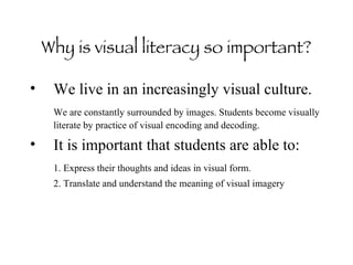 Visual Literacy And The Arts | PPT
