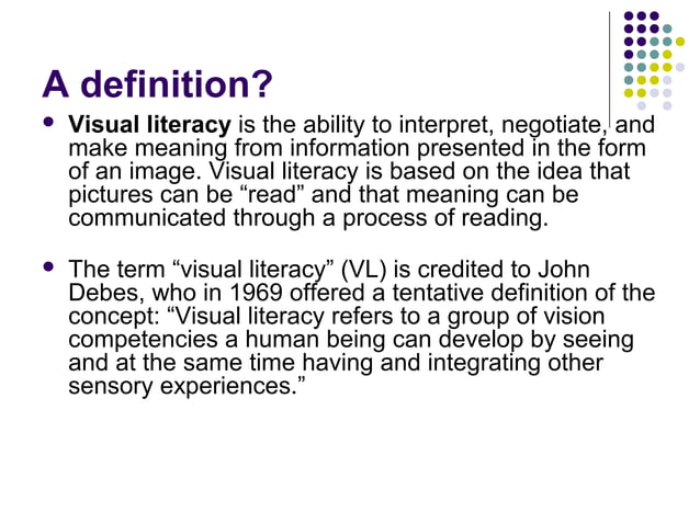 Visual literacy(a primer) | PPT