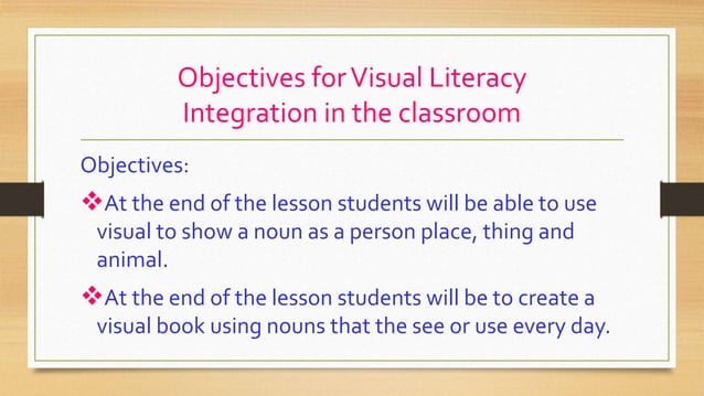 Visual literacy integration_in_the_classroom 2 | PPT