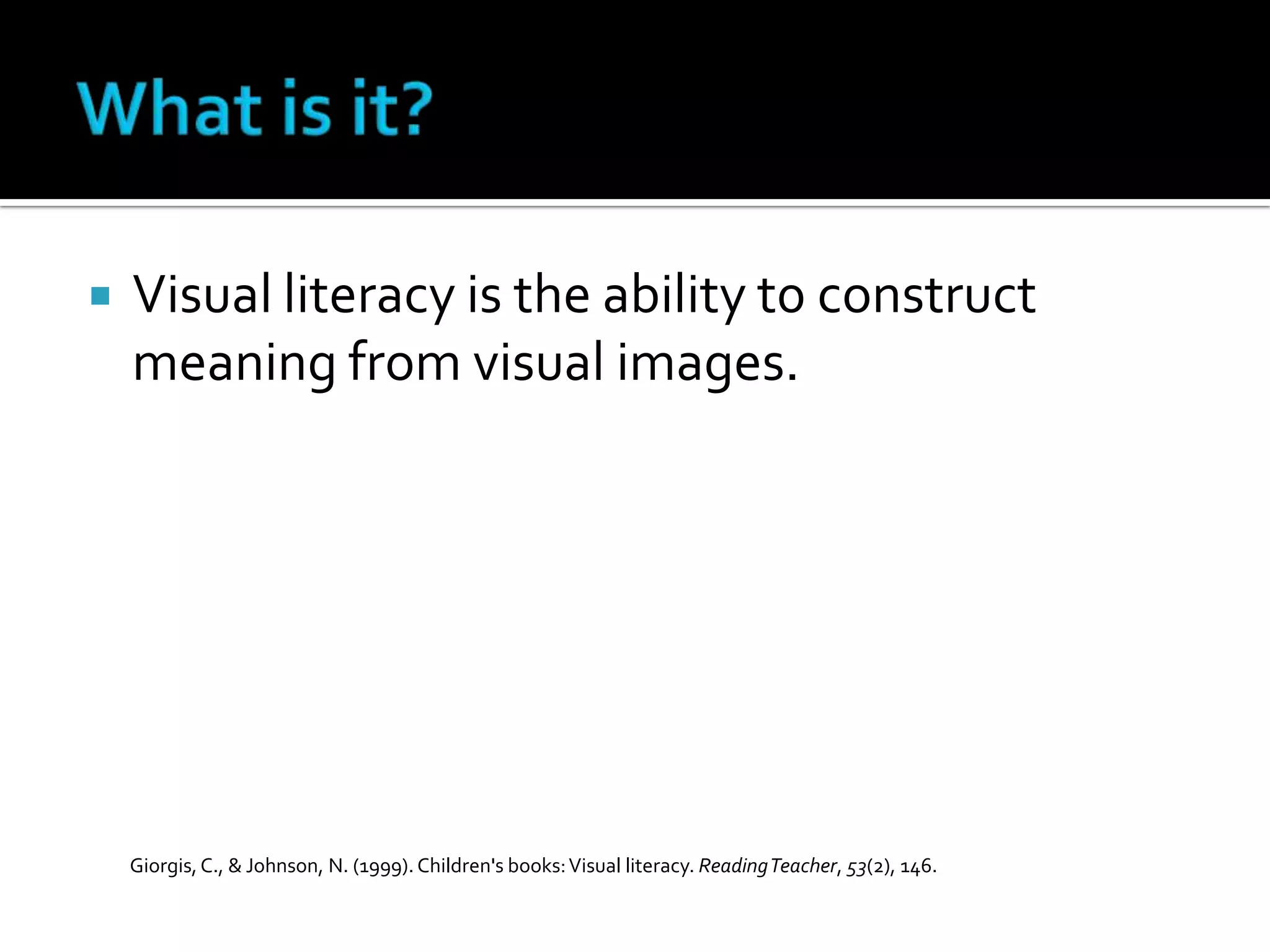 Visual Literacy powerpoint | PPTX