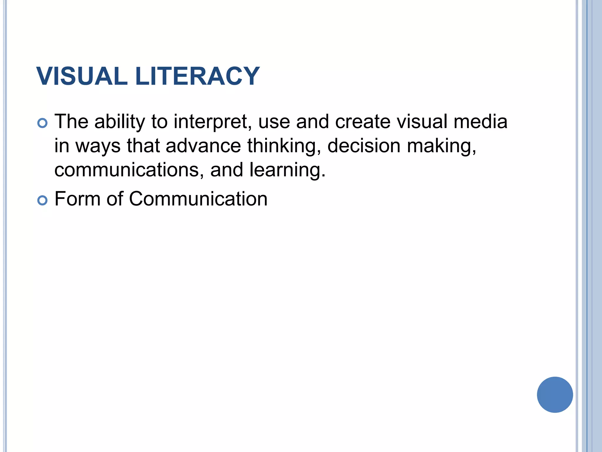 Visual literacy ppt | PPTX