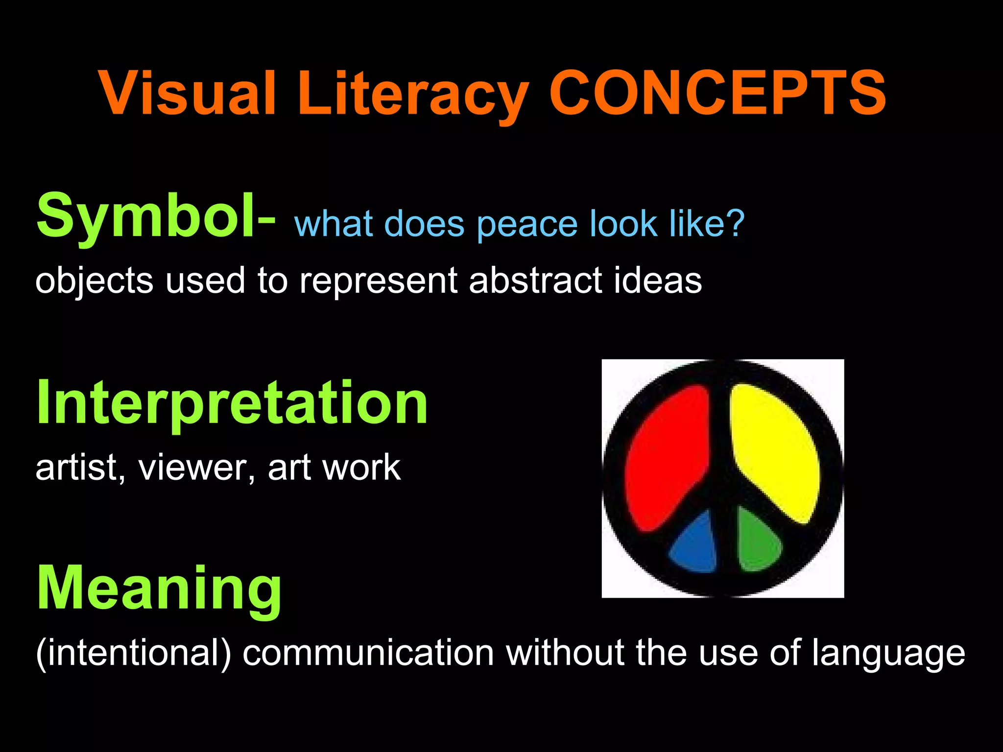 Visual Literacy Presentation | PPT