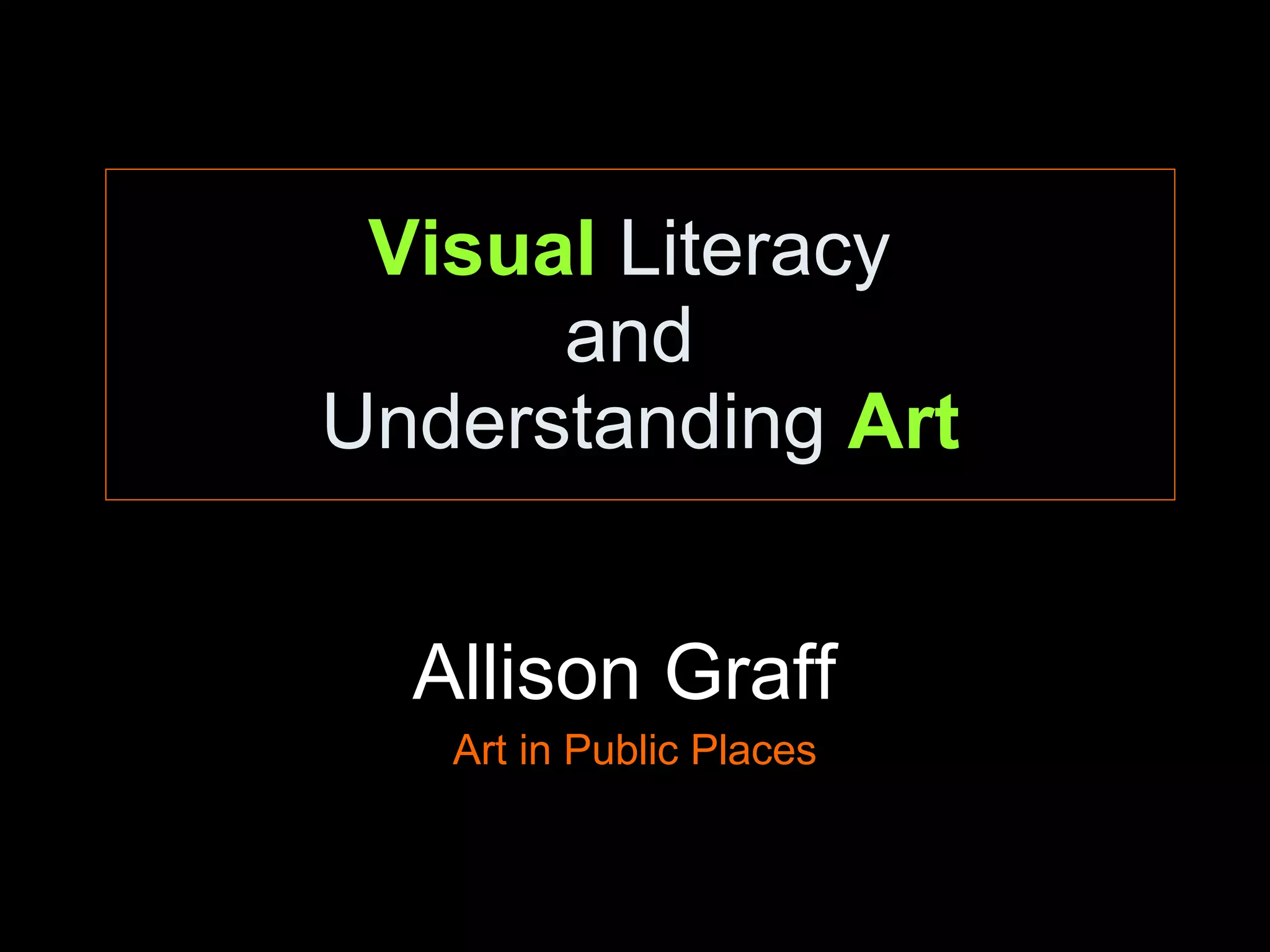 Visual Literacy Presentation | PPT