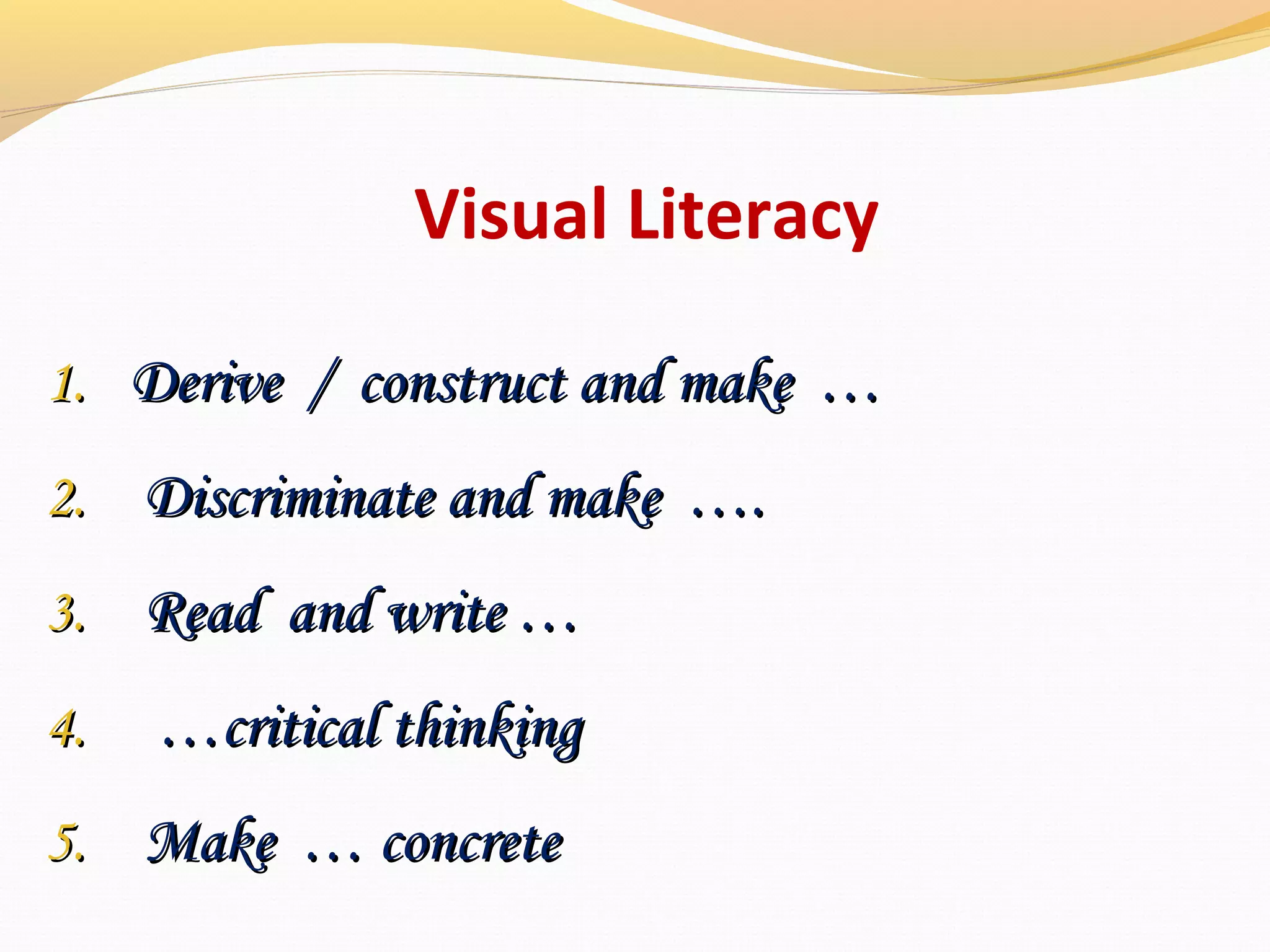 Visual literacy presentation | PPT