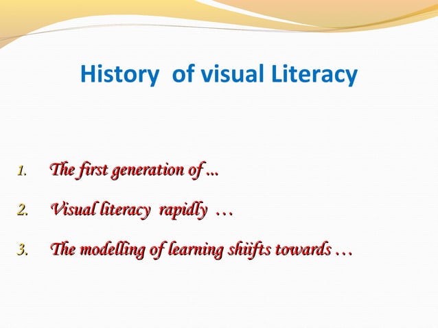 Visual literacy presentation | PPT