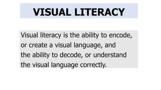 Visual literacy and types of visuals in the classroom | PPT