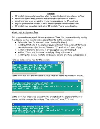 Visual Logic User Guide | PDF