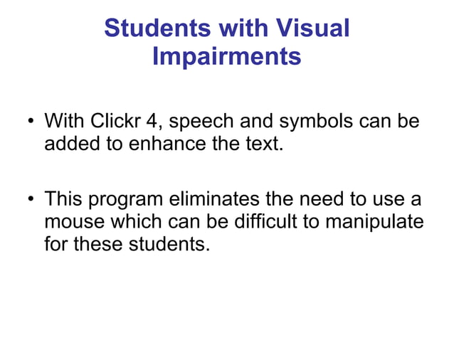 Visually impaired powerpoint | PPT