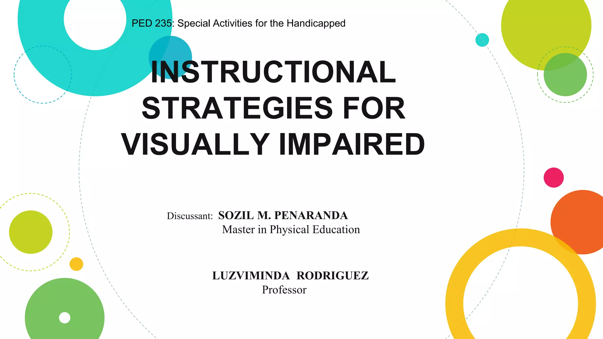 Visually impaired report | PPTX
