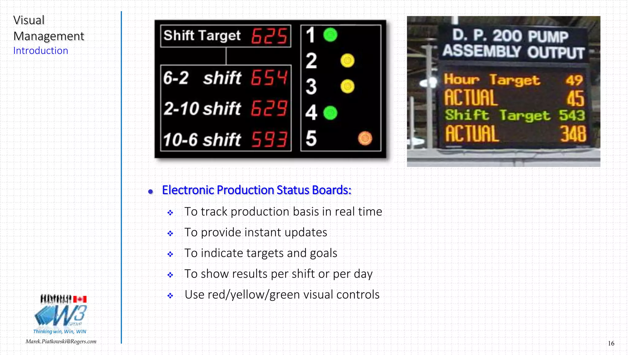 Shop Floor Visual Management - November 2016 | PPTX