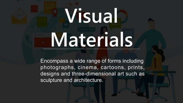 English 7- Different Types of Visual Materials | PDF