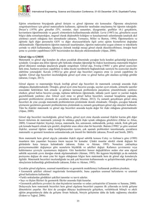 VISUAL MATHEMATICAL LITERACY: A COMPILATİON STUDY | PDF