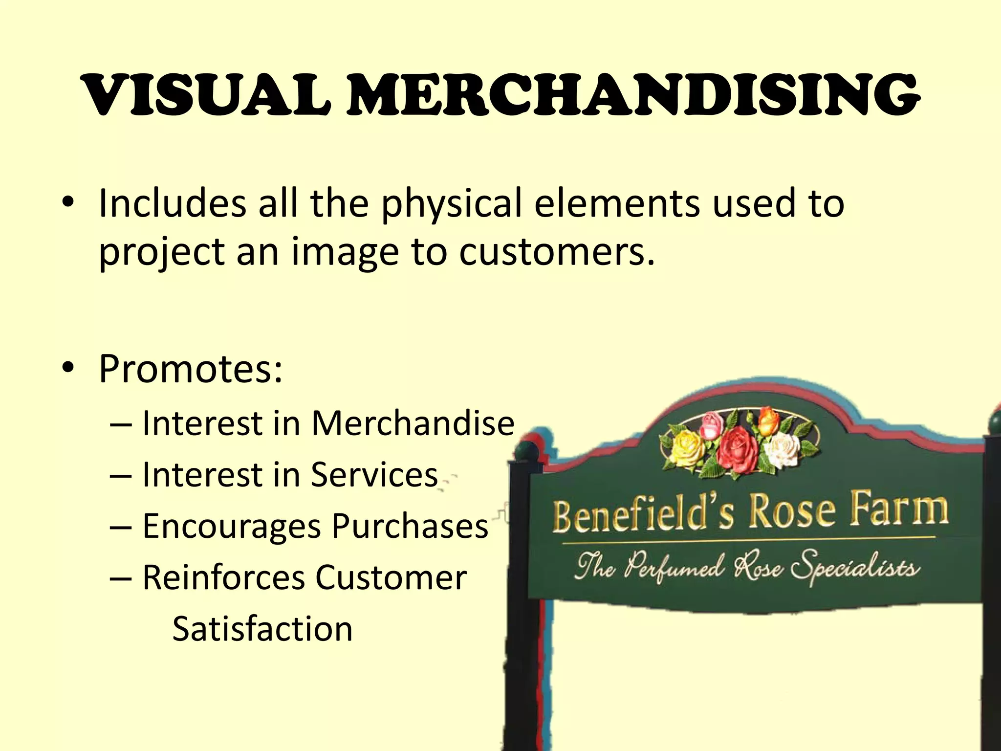 Visual merchandising | PPTX | Marketing and Advertising | Business