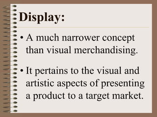 Visual merchandising | PPTX