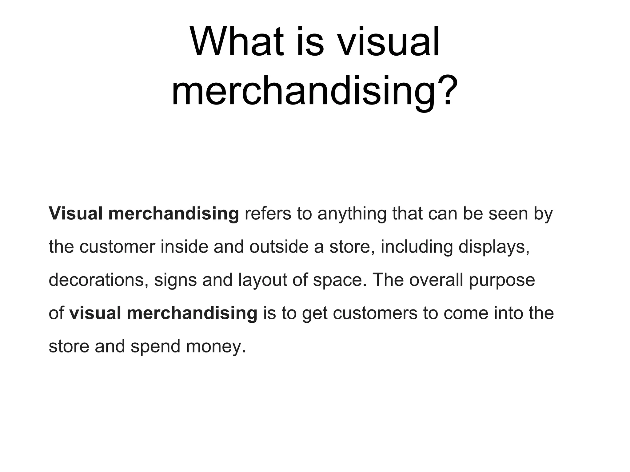 Visual merchandising | PPT | Free Download