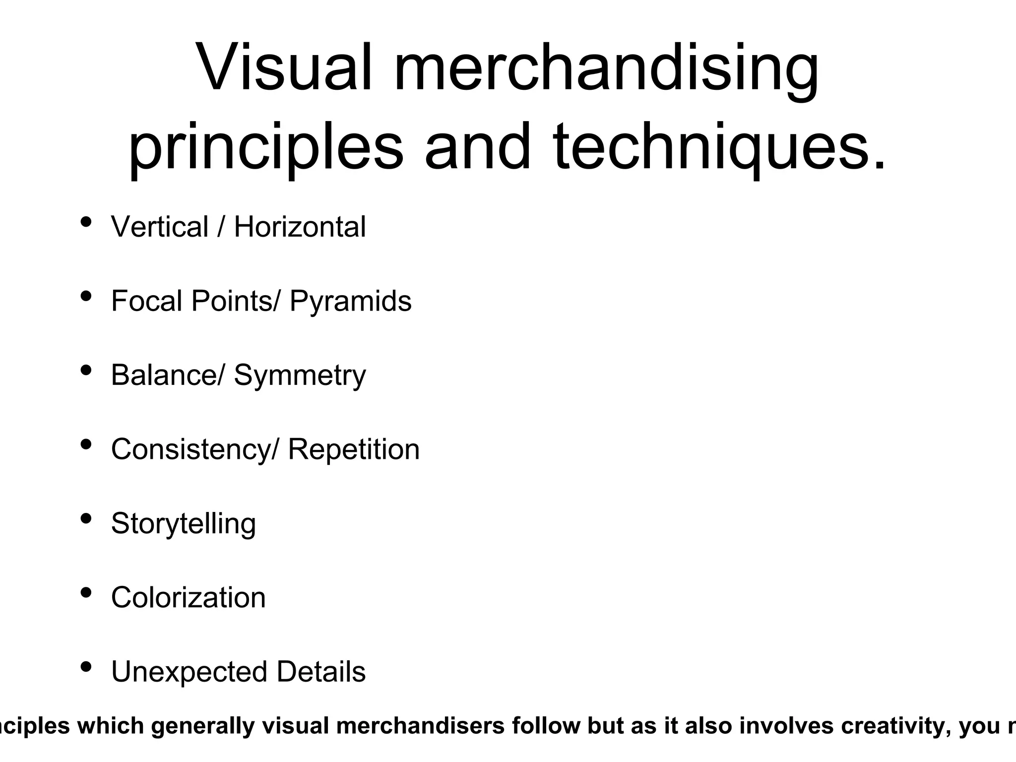 Visual merchandising | PPT