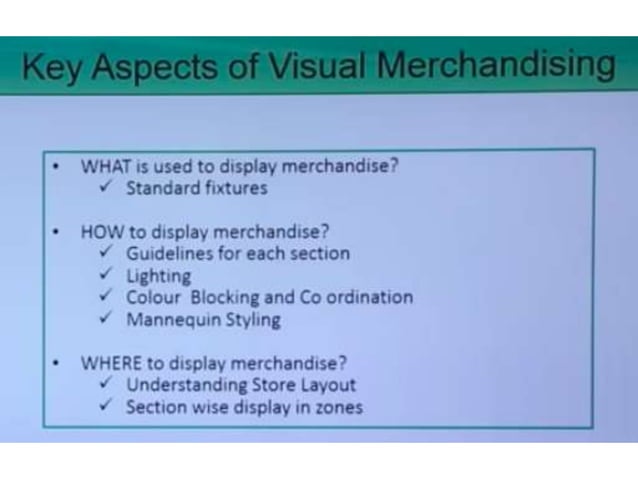 Visual merchandising | PPT