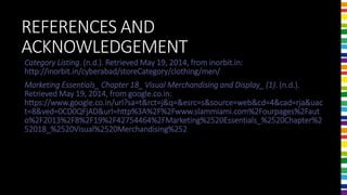 Visual merchandising FOR PROLINE | PPT | Free Download