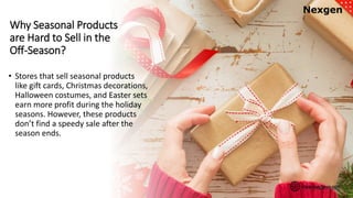 Visual merchandising ideas for marketing seasonal products in the off ...