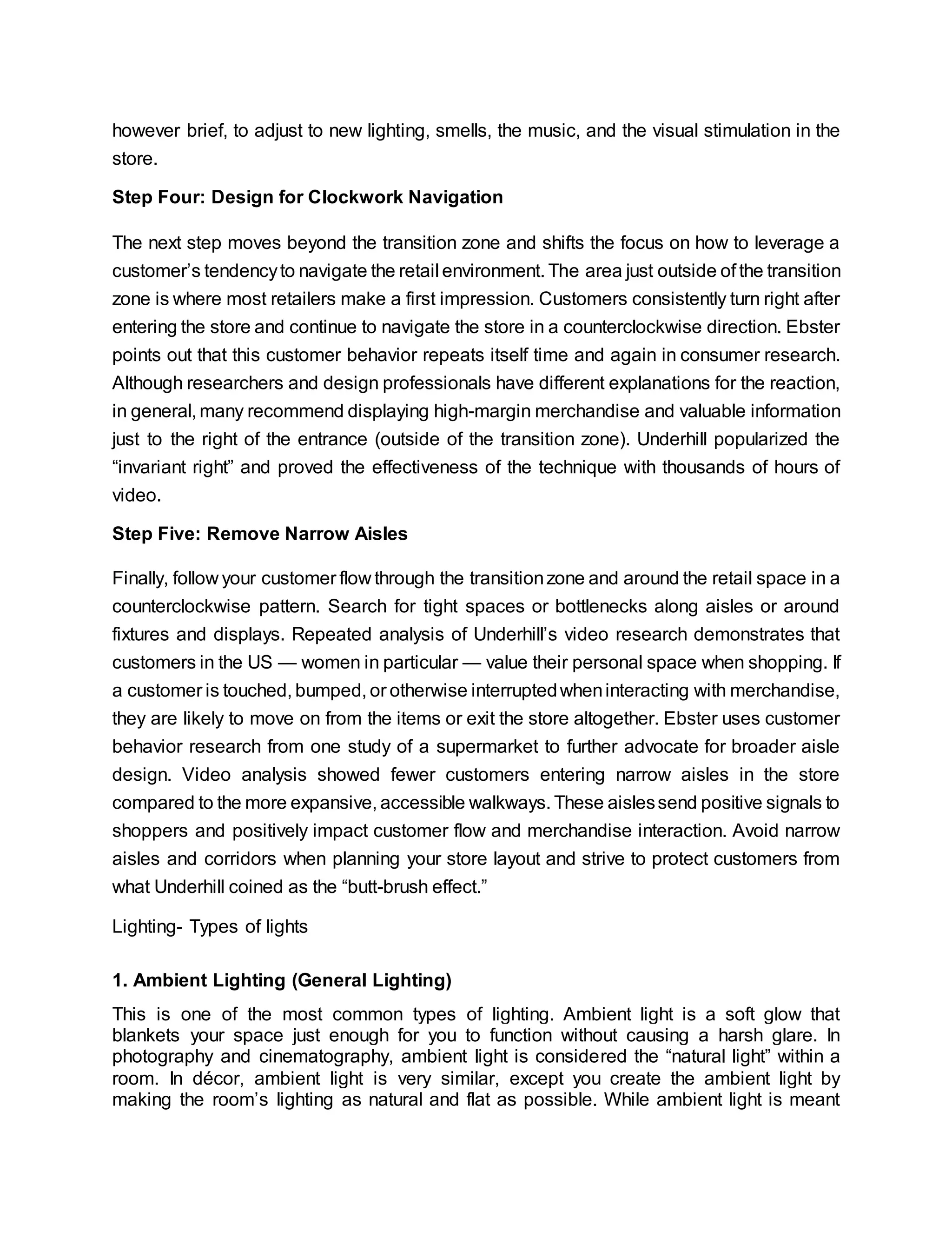 Visual merchandising notes | DOCX