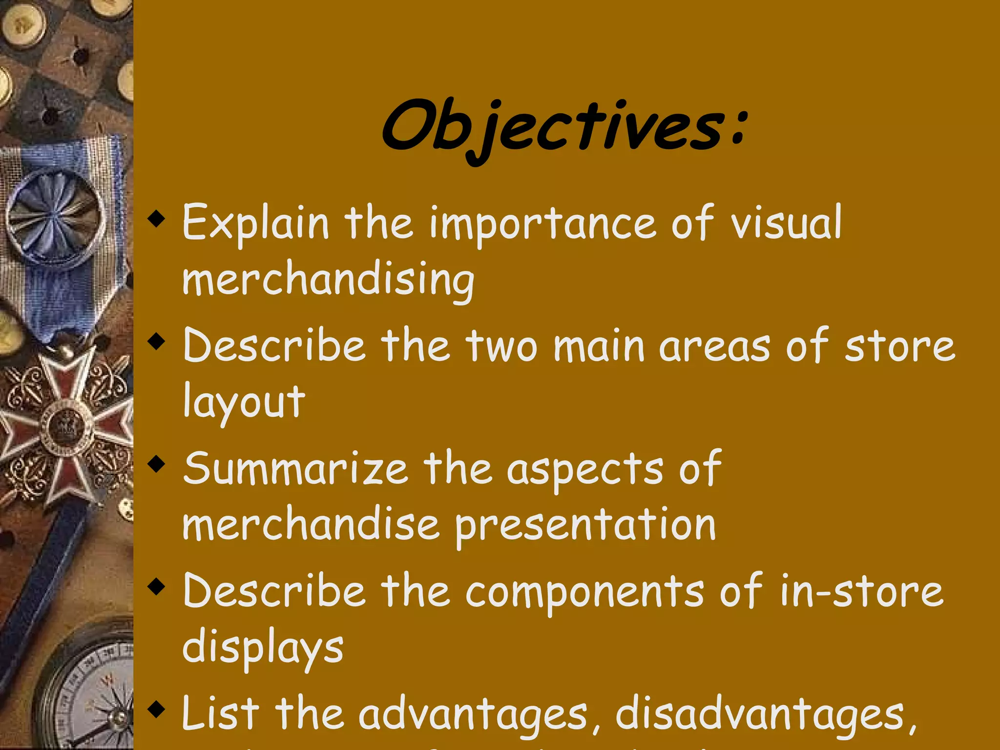 Visual merchandising powerpoint EDUC | PPT